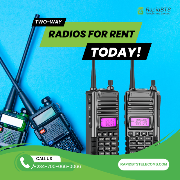 Walkie Talkie & 2 Way Radio Rental in Lagos, Nigeria - RapidBTS Telecoms